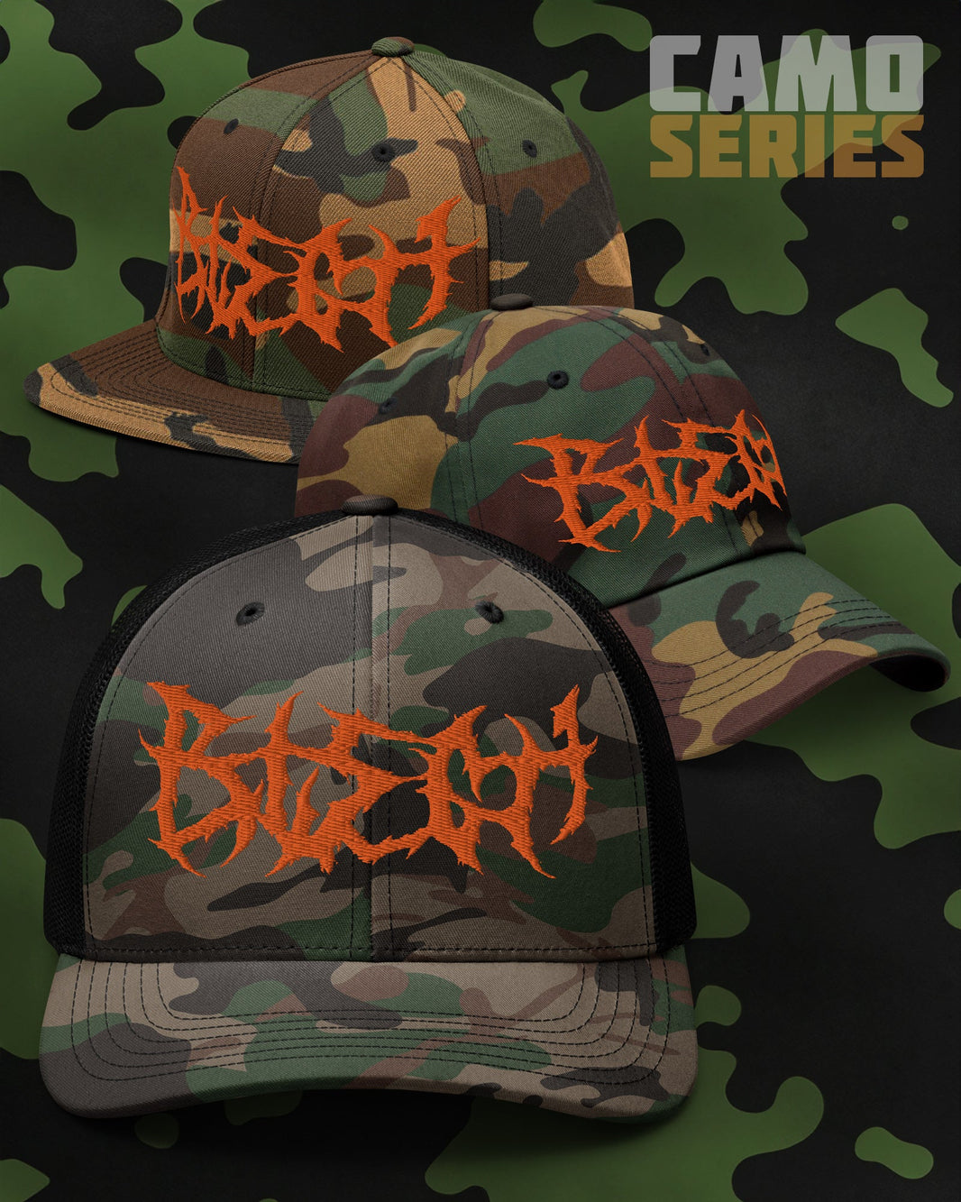 Blegh Dad Hats Collection - Alternative Headwear for Metalheads, Goths ...