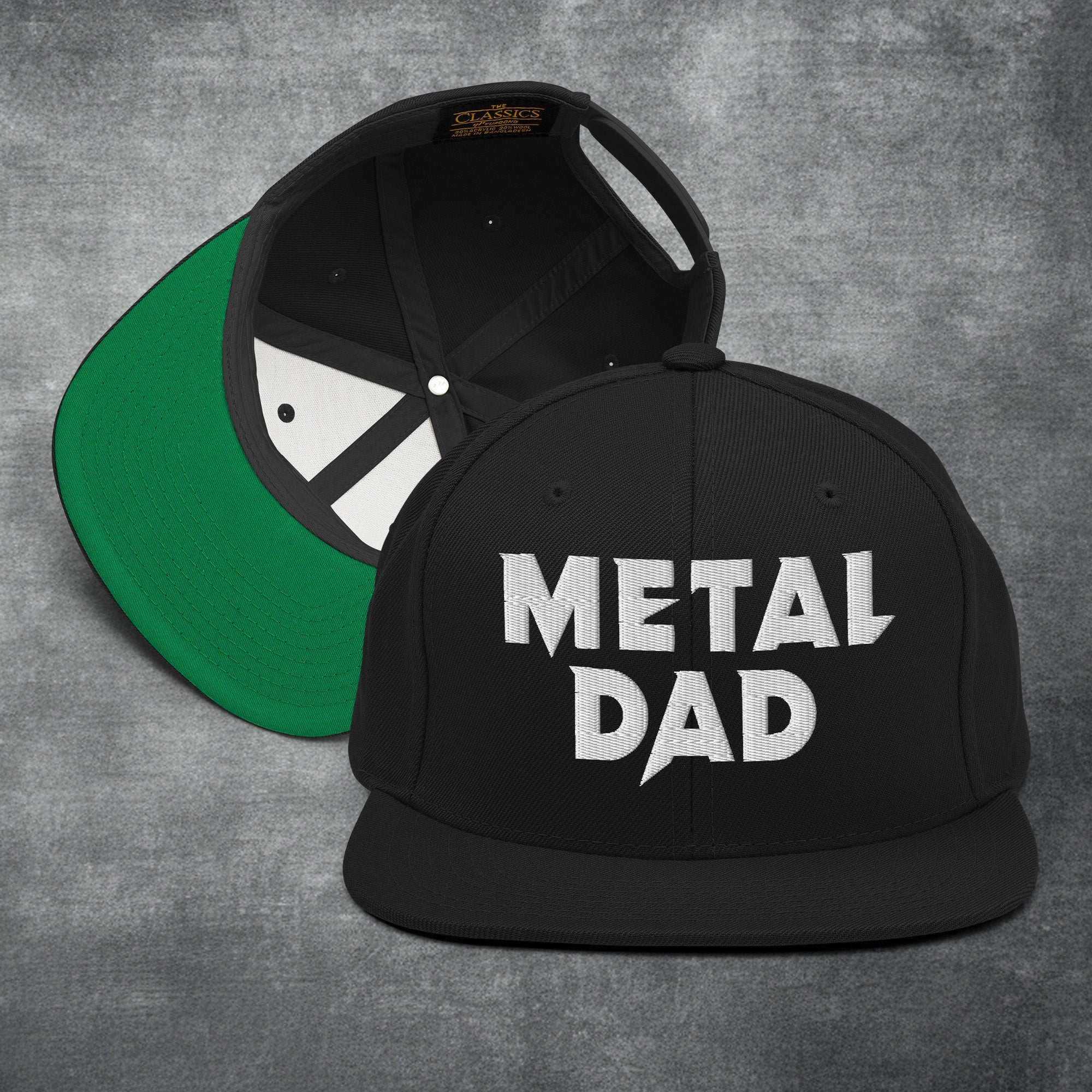 Metal Dad Snapback Hat - Perfect Gift for Metalhead Father – Devilry ...