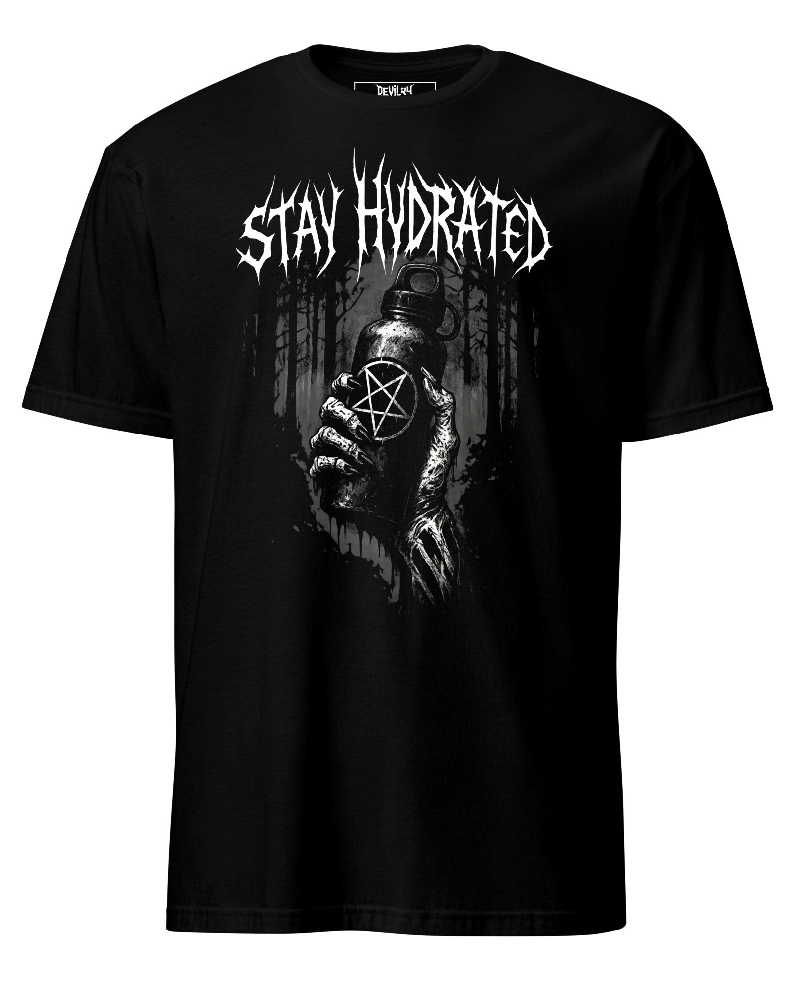 Stay Hydrated Pentagram Skeleton T-Shirt | Devilry – Devilry Clothing